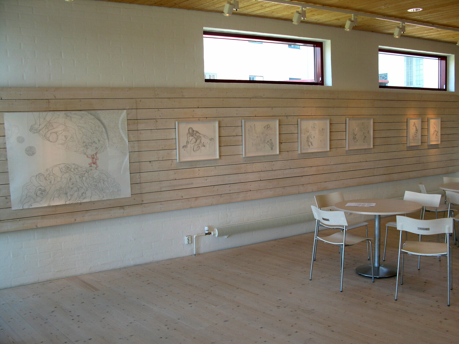 Like Paper Dolls Holding Hands by Sol KJOK (2001) : Drawing Pencil ...