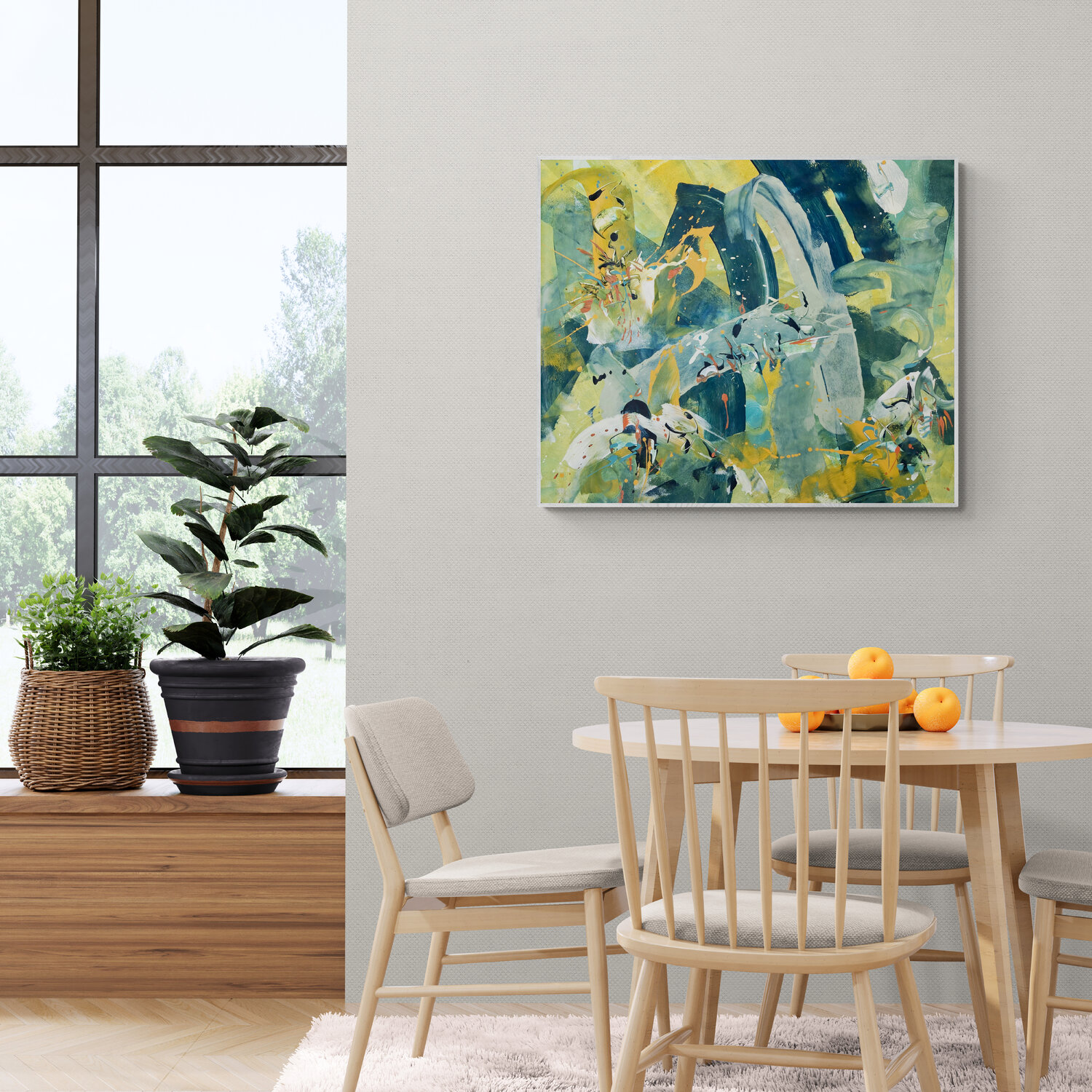 ENERGY STRIKE von Delphine Bernard (2023): Malerei Acryl auf Papier ...