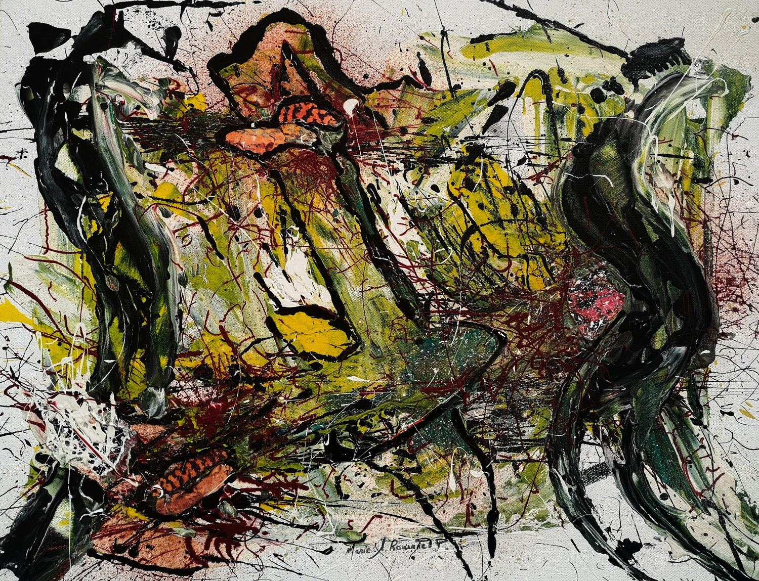 "TRANSMUTATION DIVINE" Style Pollock de Marie Laure Romanet (2023 ...