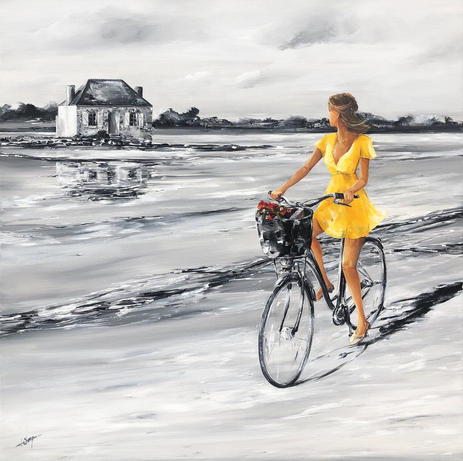 "Saint-Cado et son soleil" by Marie-Laure SOUQ (2023) : Painting ...