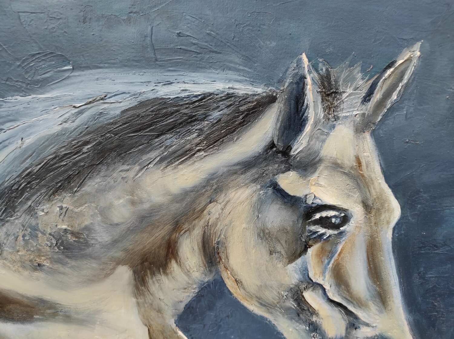 Mystery Horse de Gerdus Bronn (2021) : Peinture Huile sur Toile - Singulart