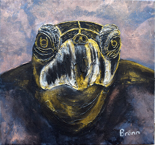 Albert Einstein by Gerdus Bronn (2021) : Painting Acrylic on Canvas ...