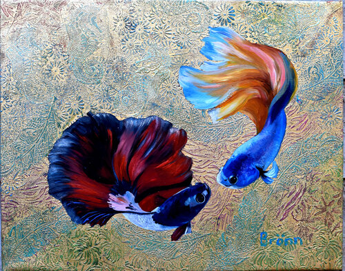 Albert Einstein by Gerdus Bronn (2021) : Painting Acrylic on Canvas ...