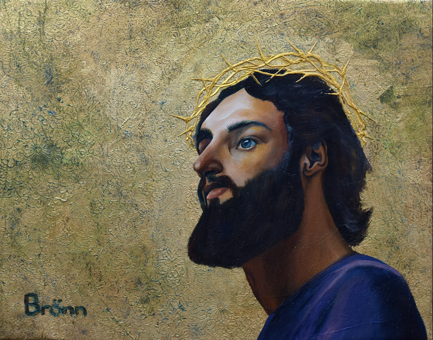 A crown of gold by Gerdus Bronn (2023) : Painting Acrylic, Oil on ...