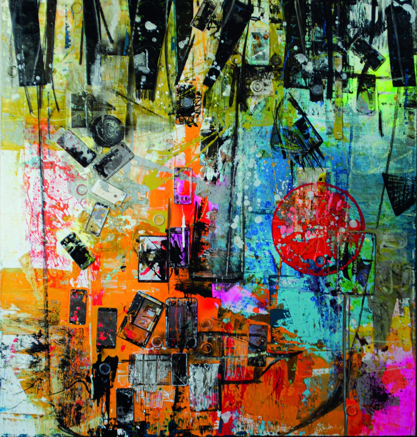 Robot de Alejandra Osollo soto (2022) : Peinture Acrylique, Huile sur ...