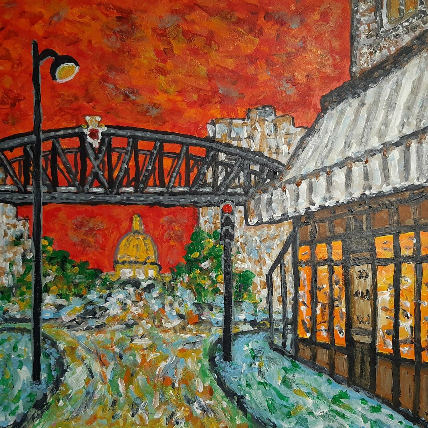 Paris Cafe Painting Van Gogh