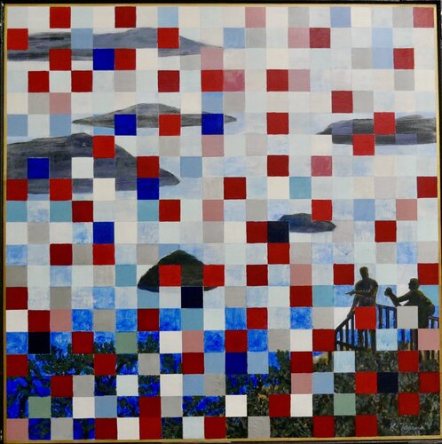 The Holy Pond by Hiroaki Tajima K (2022) : Painting Acrylic on Canvas - Singulart