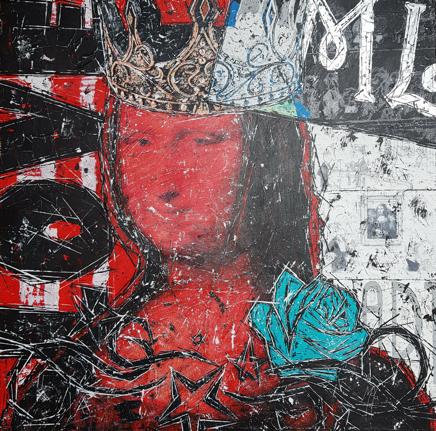 Lisa by Maya Mattes (2021) : Painting Acrylic, Oil on Canvas - SINGULART