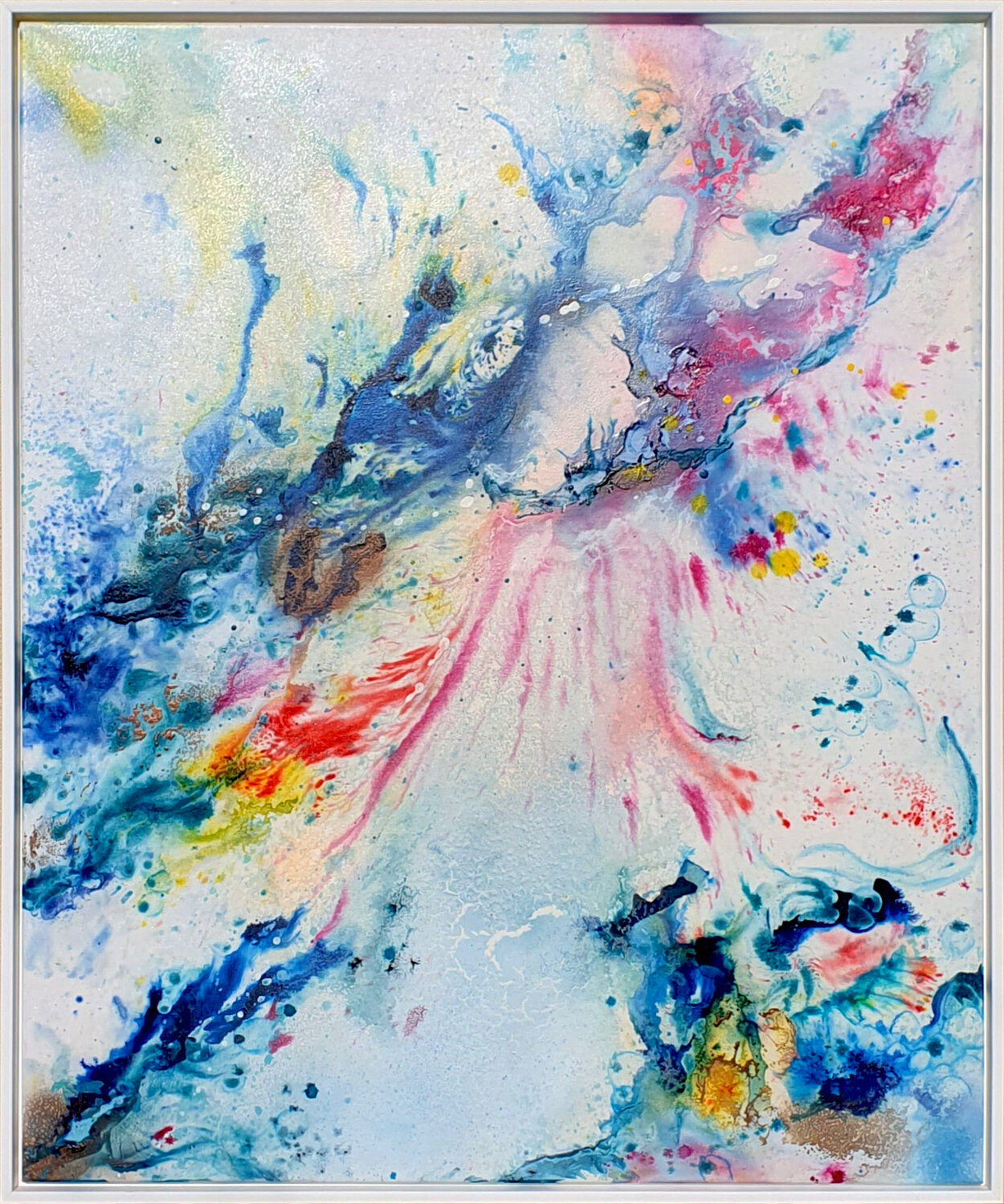 be in flow by Petra Heck (2022) : Painting India Ink, Spray Paint on ...