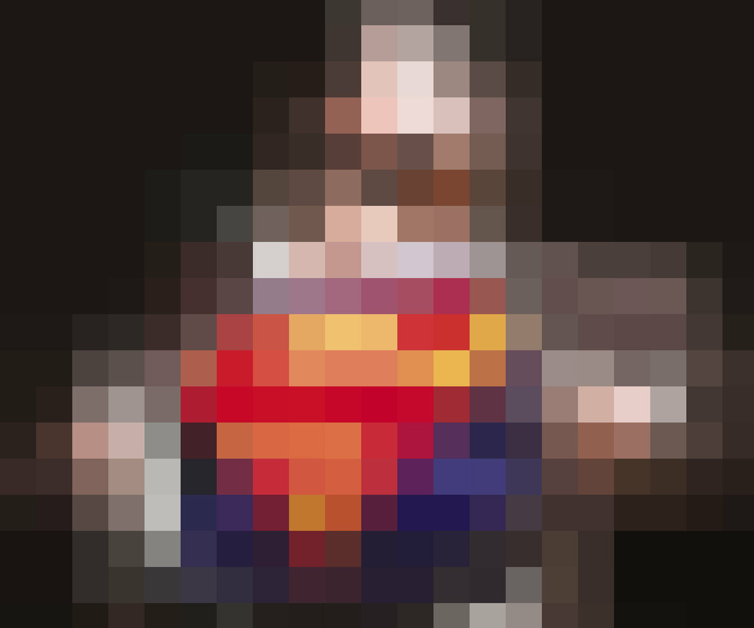 Minecraft Superman Pixel Art