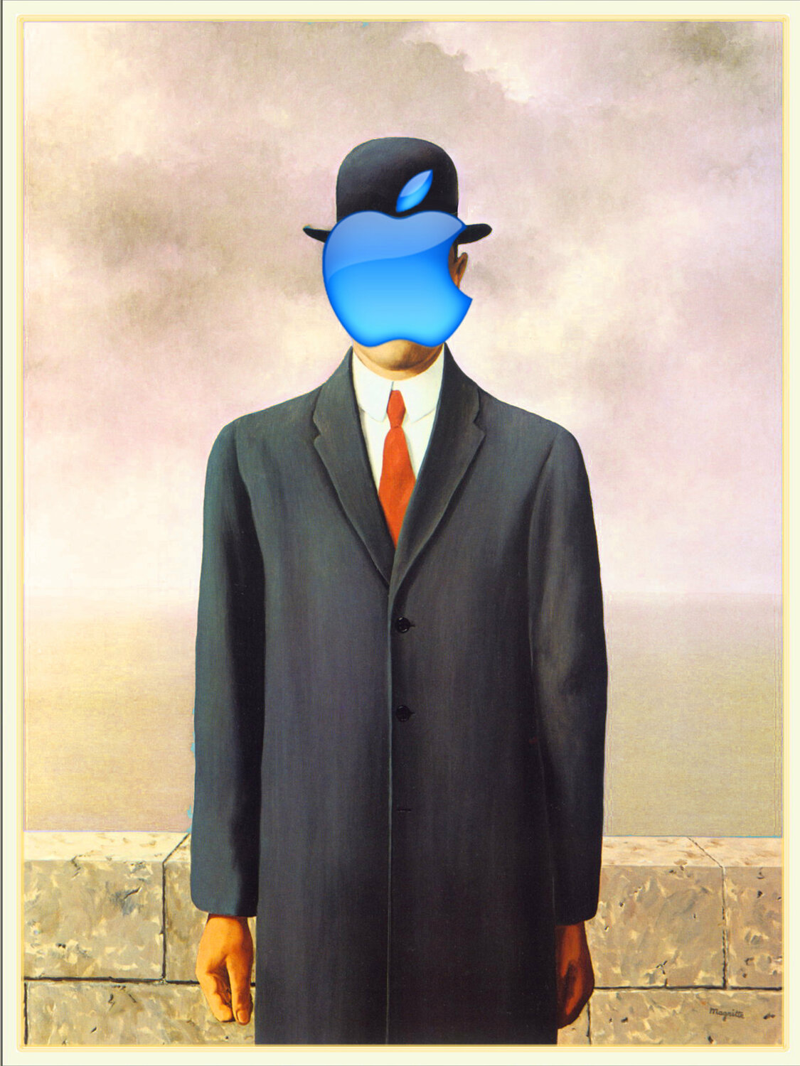 Rene Magritte Apple