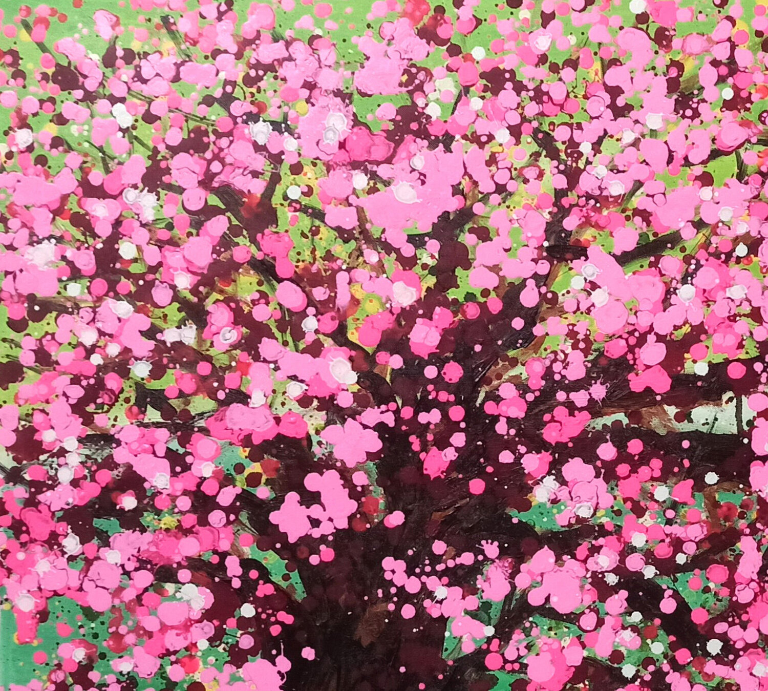 CHERRY BLOSSOM by Phuong Hoang (2023) : Painting Acrylic on Canvas ...