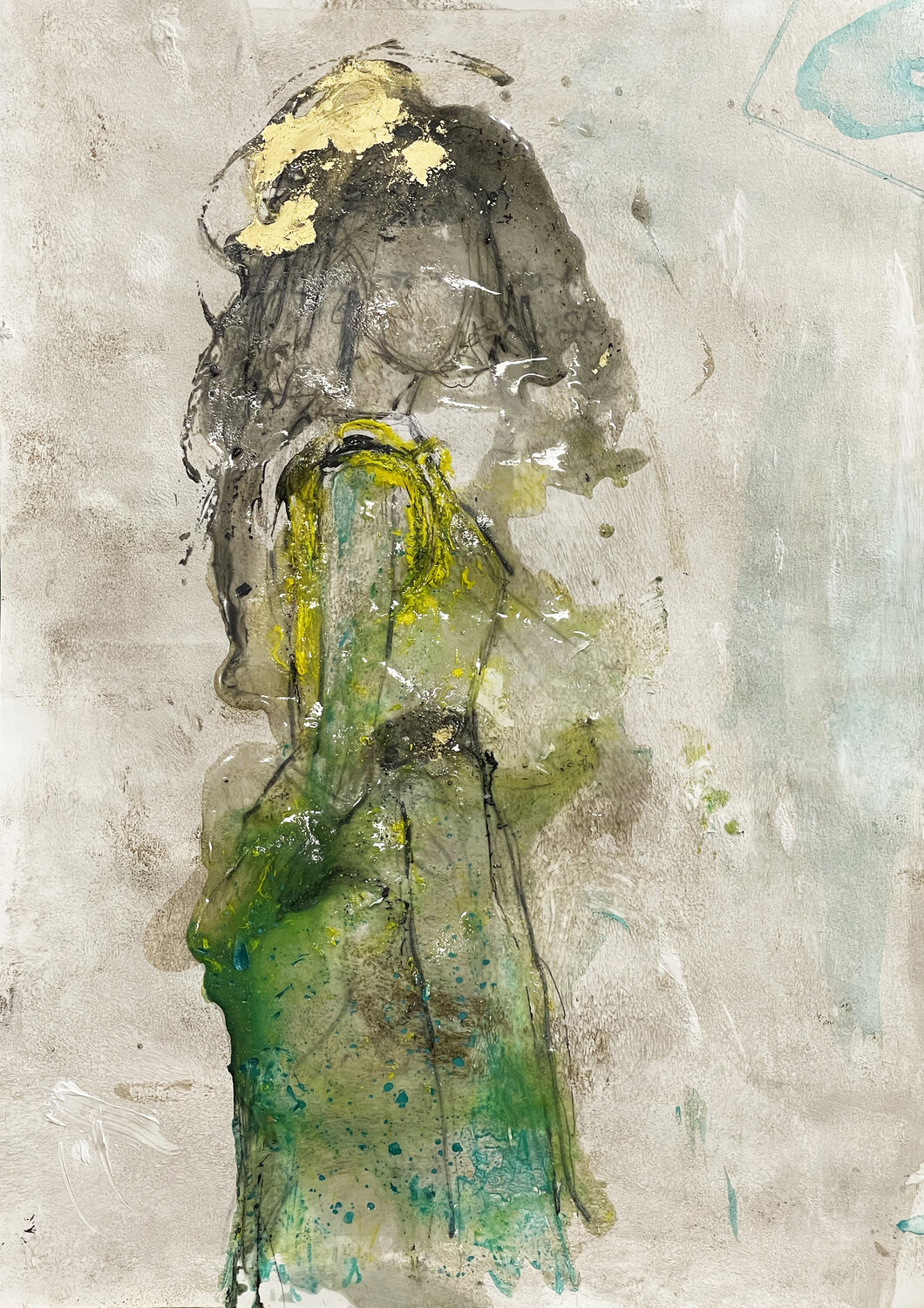 ESMERALDA by Giusy Lauriola (2023) : Painting Acrylic, Enamel on Paper ...