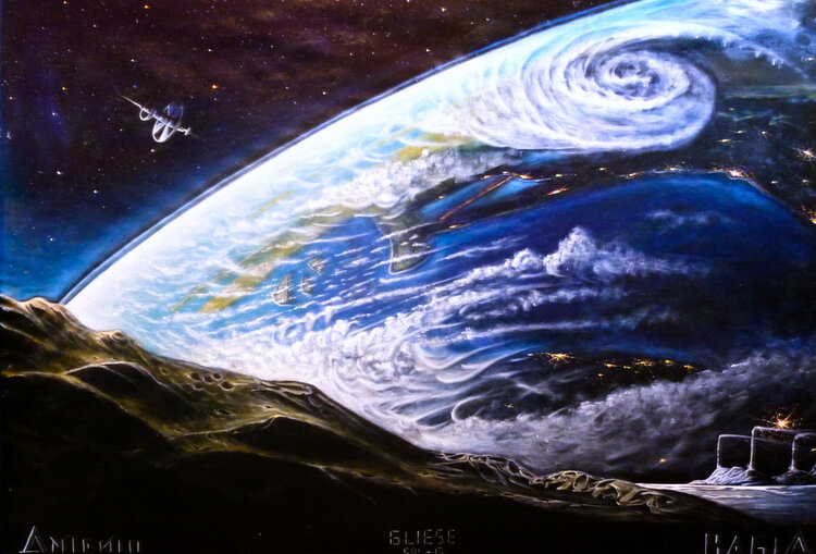 Gliese 581 C Surface Art