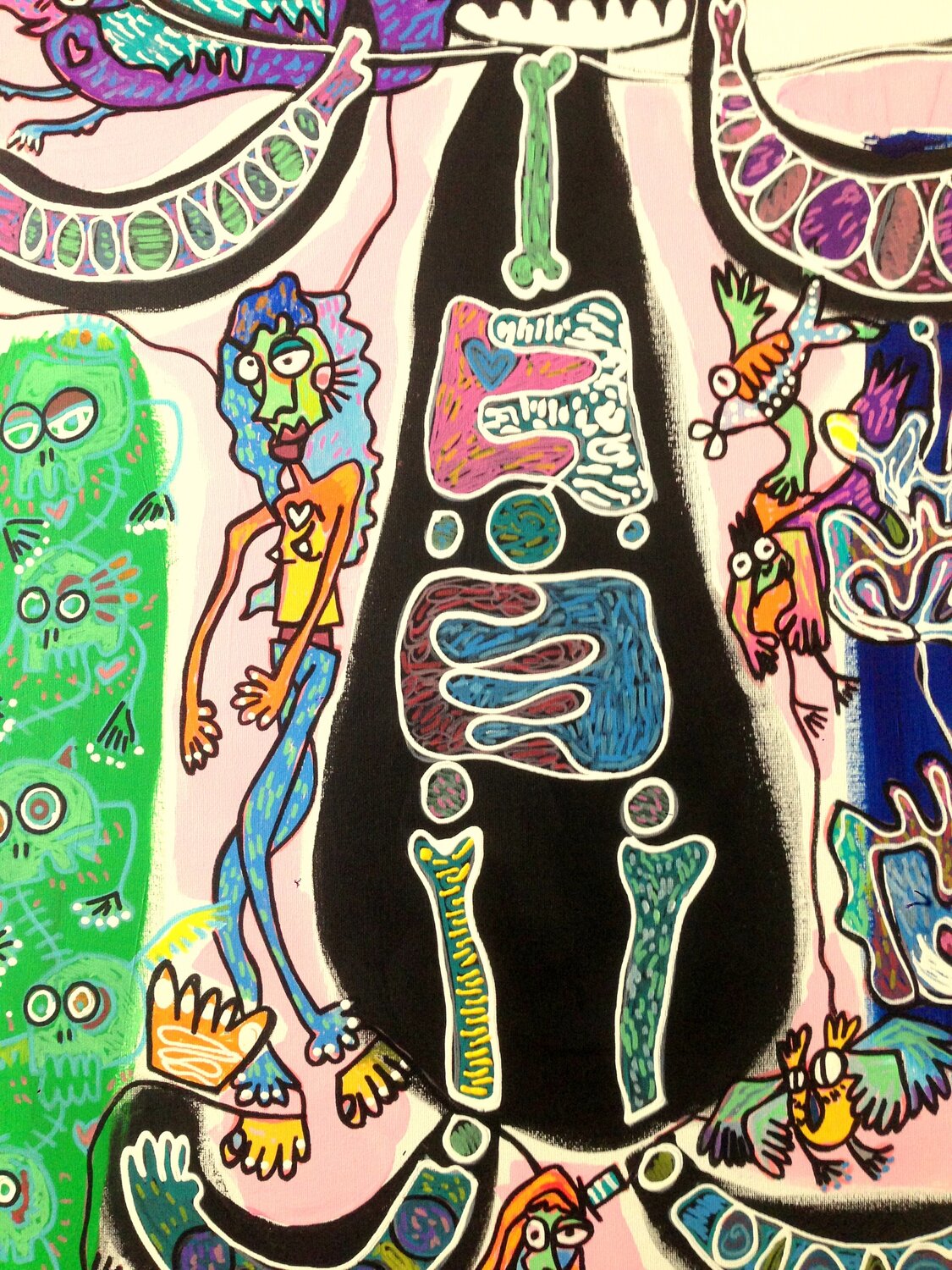 Miro-Mosa by Liz Mosa (2022) : Painting Acrylic, Felt on Canvas - Singulart