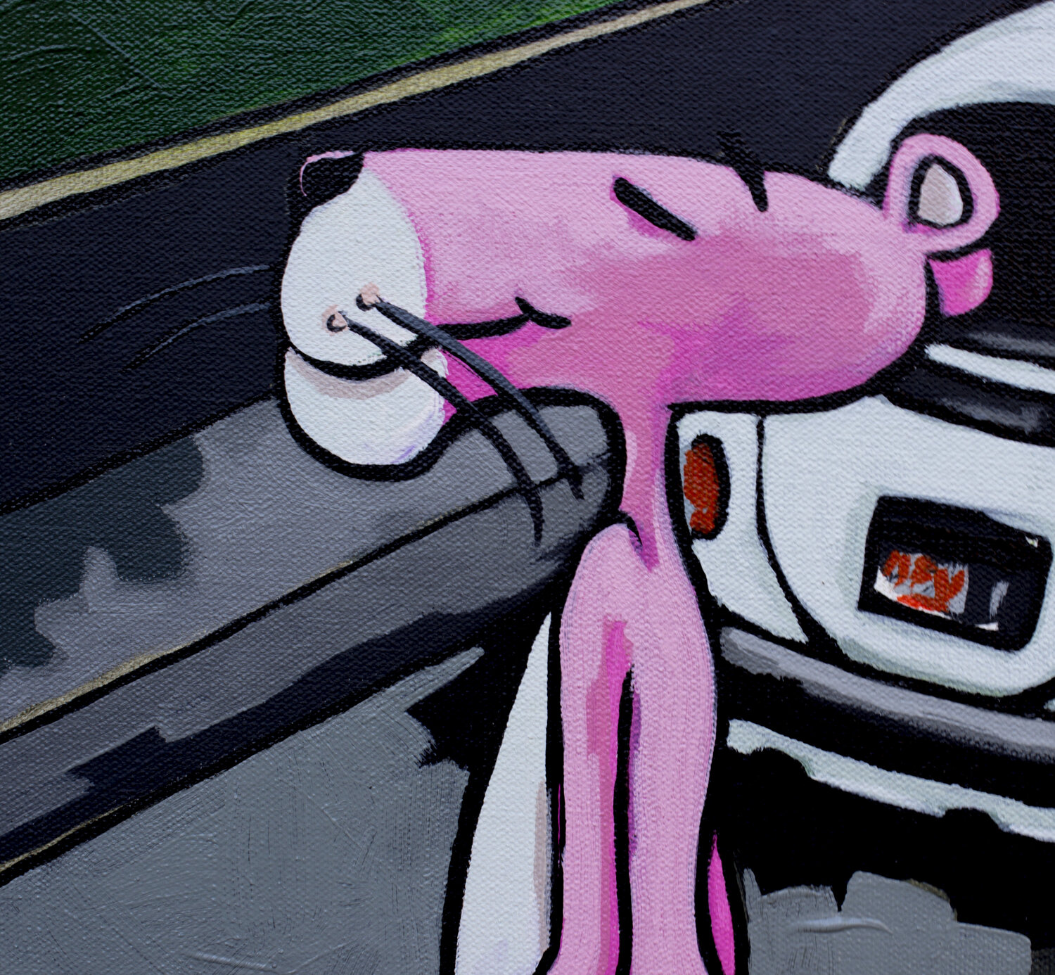 La pantera rosa en Abbey Road 1969 by Didier Franco (2024) : Painting ...