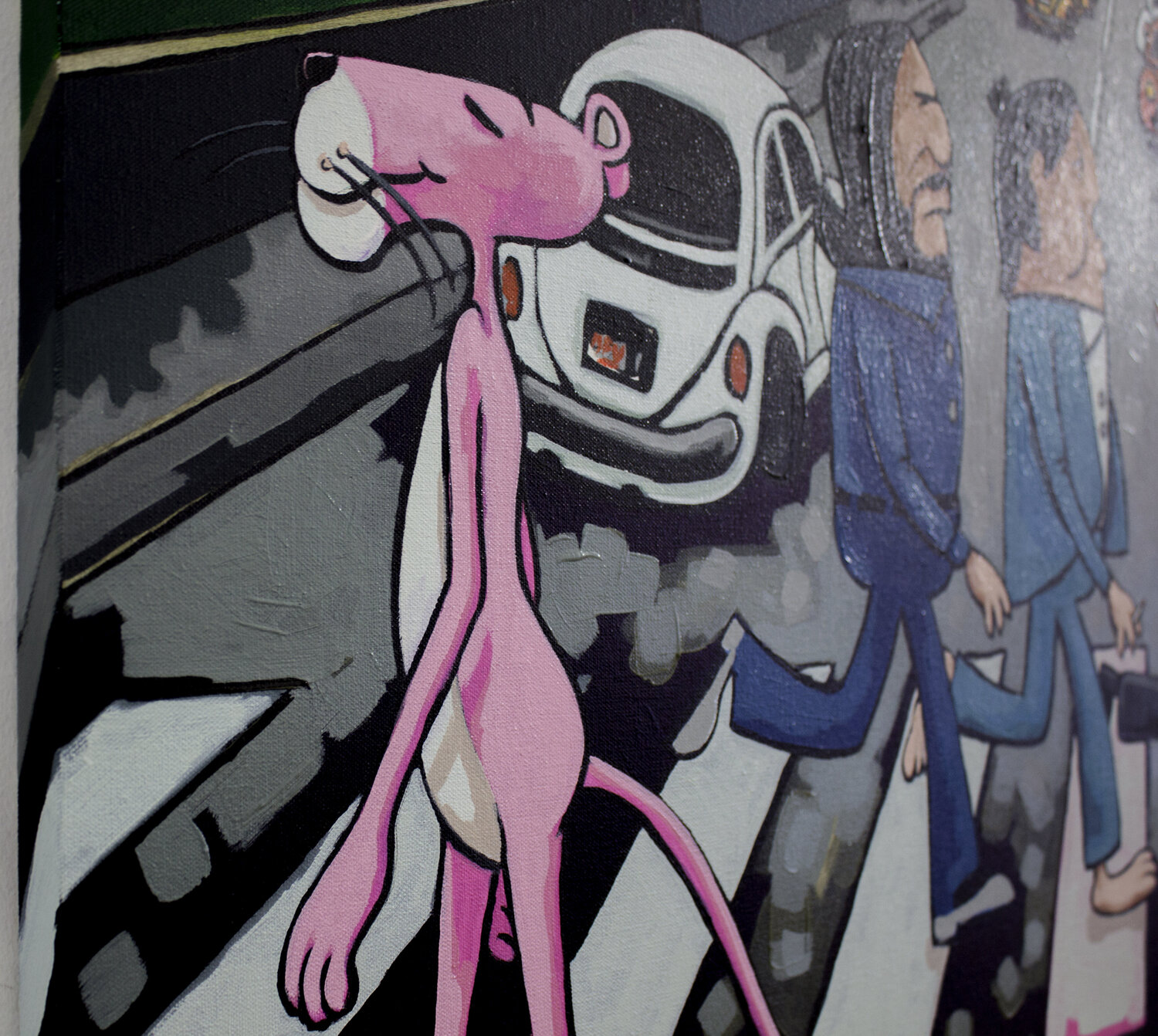 La pantera rosa en Abbey Road 1969 by Didier Franco (2024) : Painting ...