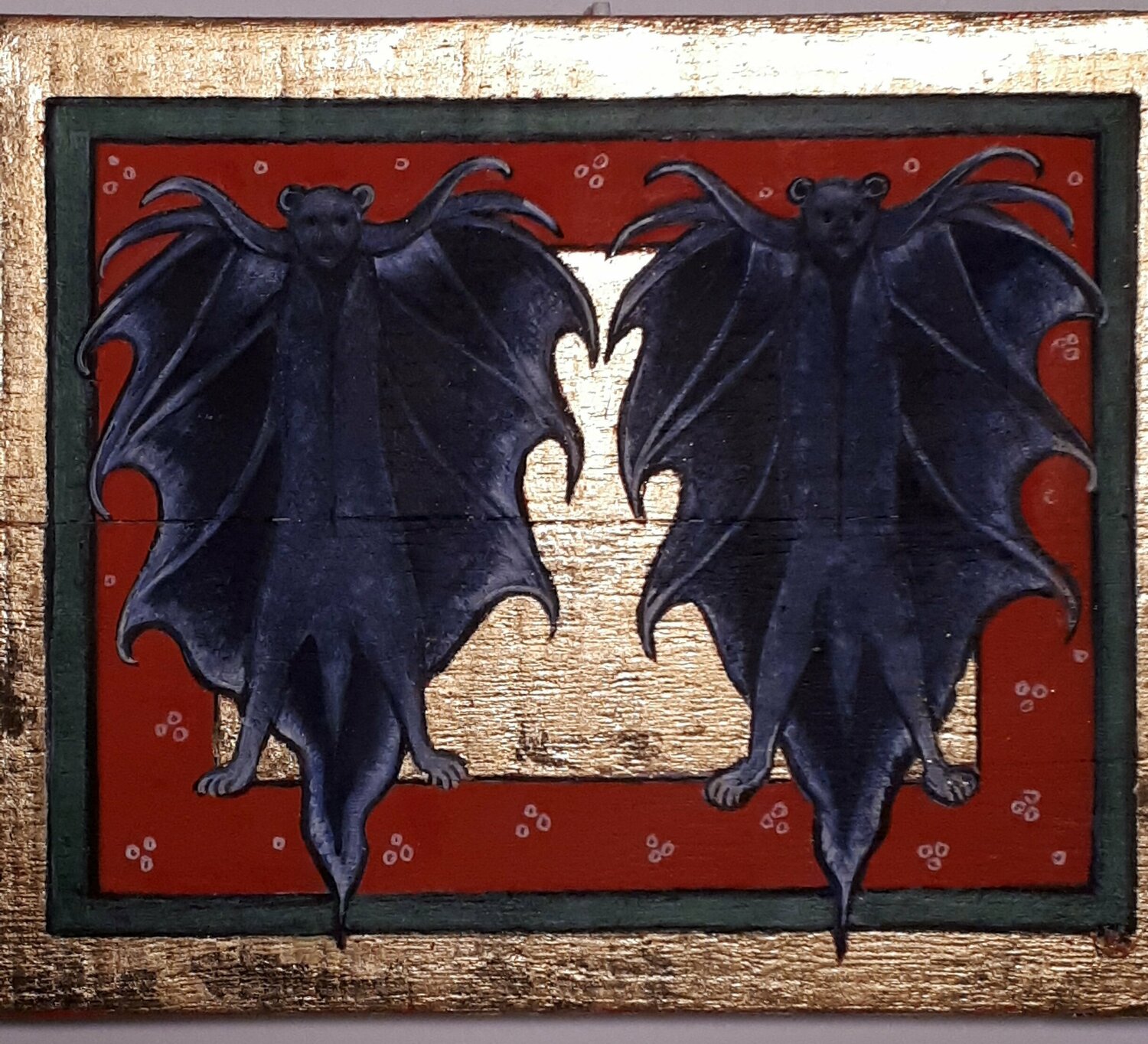 Medieval Bats by Lynda Miller Baker (2019) : Painting Tempera, Pigments ...