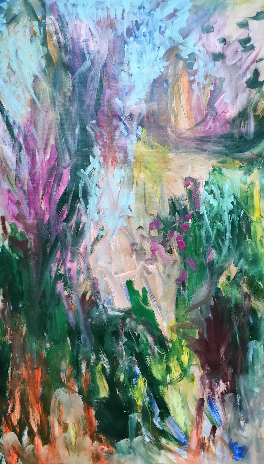 Flower bush de Emily Starck (2024): Pintura Acrílico en Lienzo - Singulart