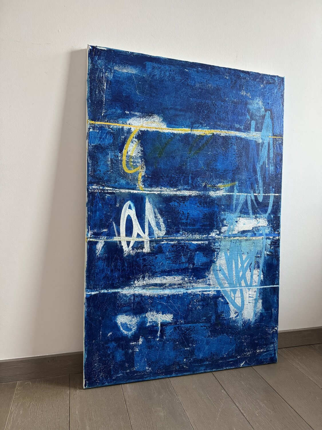 Blue Jeans Baby by Flavia Birsan (2026) : Painting Acrylic on Canvas ...