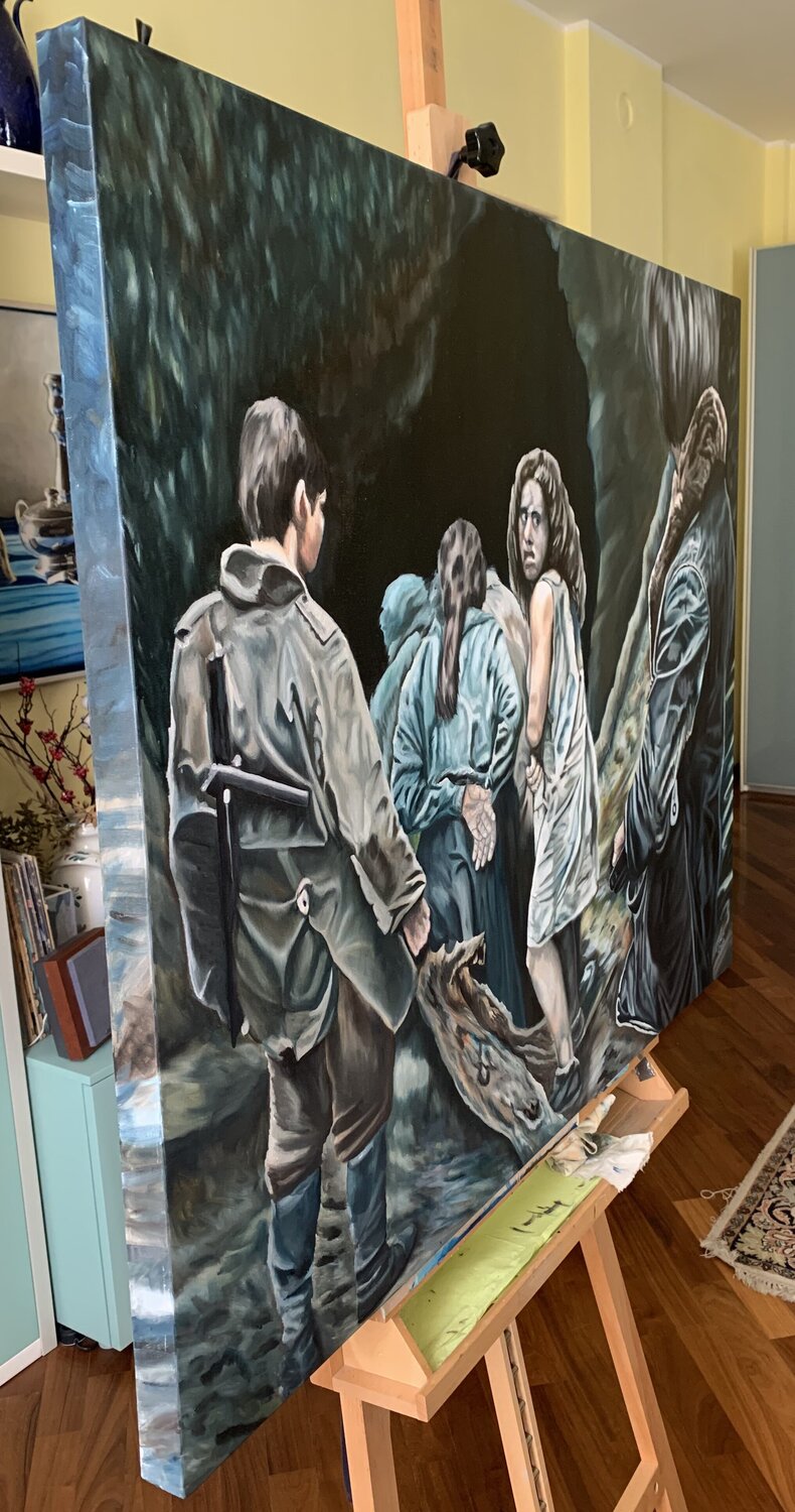 Foibe 1 by Paolo Terdich (2023) : Painting Oil on Canvas - Singulart