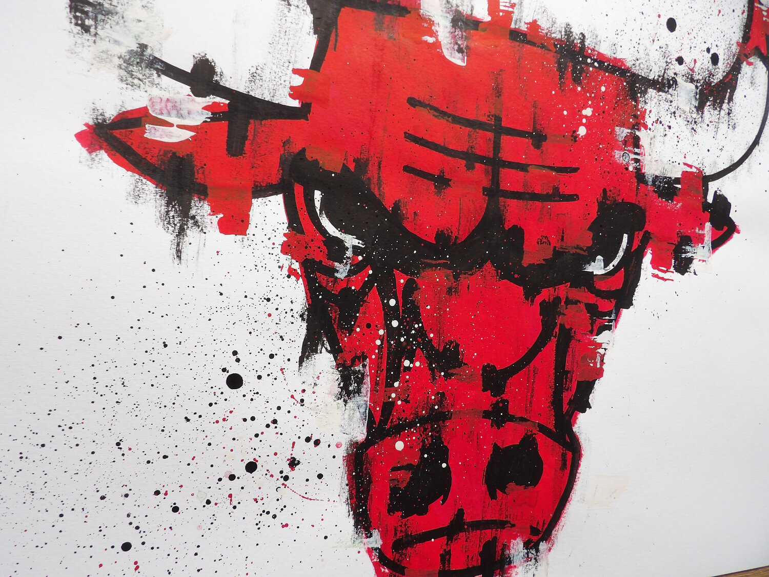 Chicago Bulls Logo Drawing