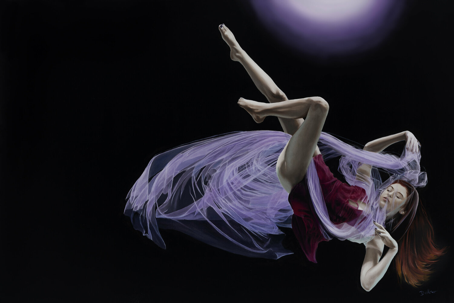 Peaceful Descent by Chris Dellorco (2016) : Painting Oil on Canvas ...