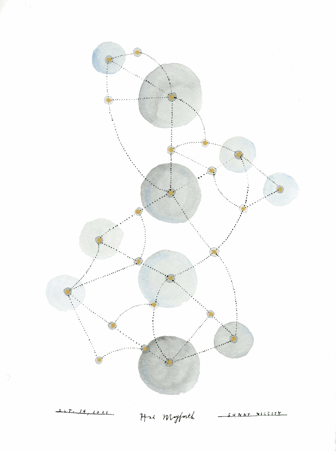 10_14_21 by Hal Mayforth (2021) : Drawing India Ink on Paper - Singulart