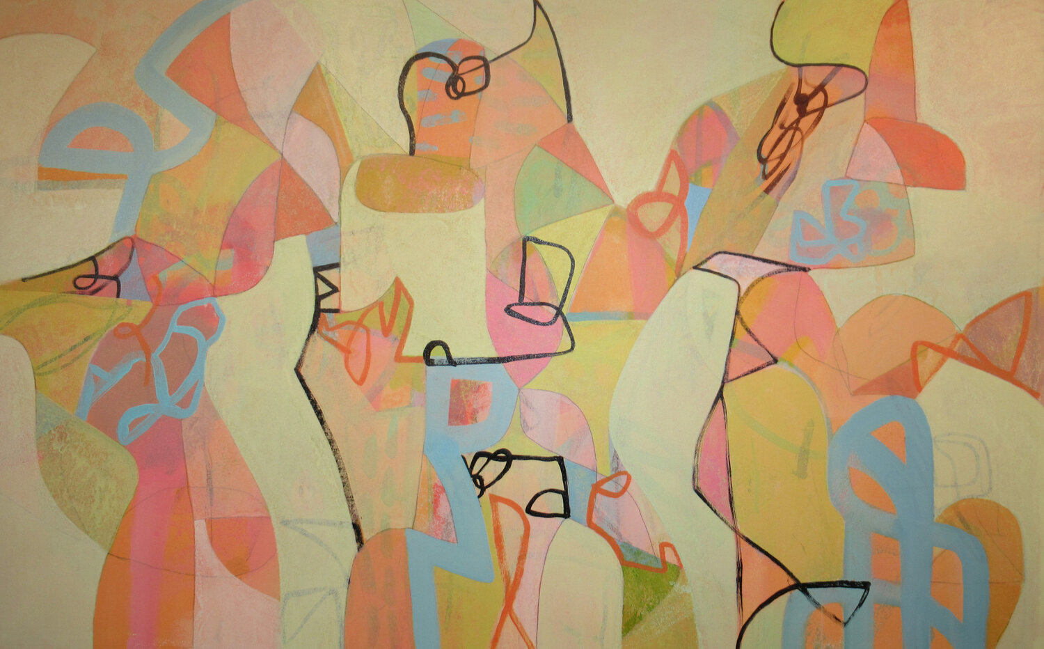 Word of Mouth by Hal Mayforth (2022) : Painting Acrylic, Pencil on ...