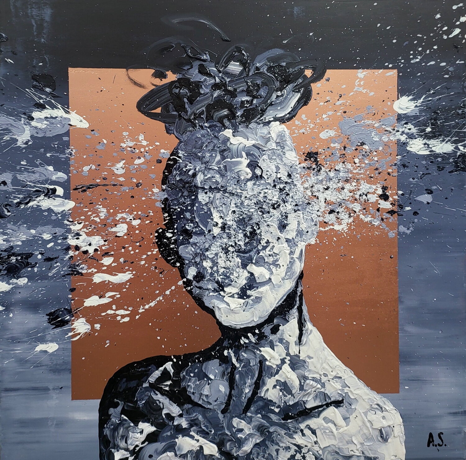 Persona YB2401 by Alex Senchenko (2024) : Painting Acrylic on Canvas ...