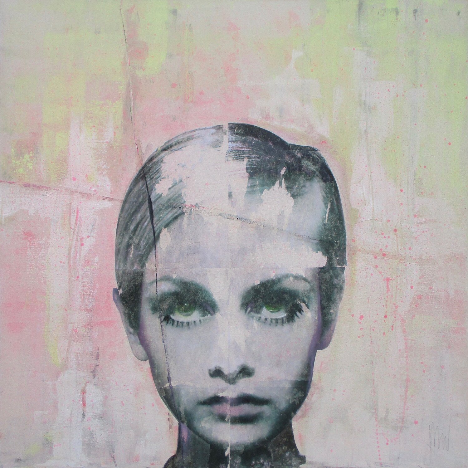 The Pink Stare by Marian Williams (2022) : Painting Acrylic, Oil on ...