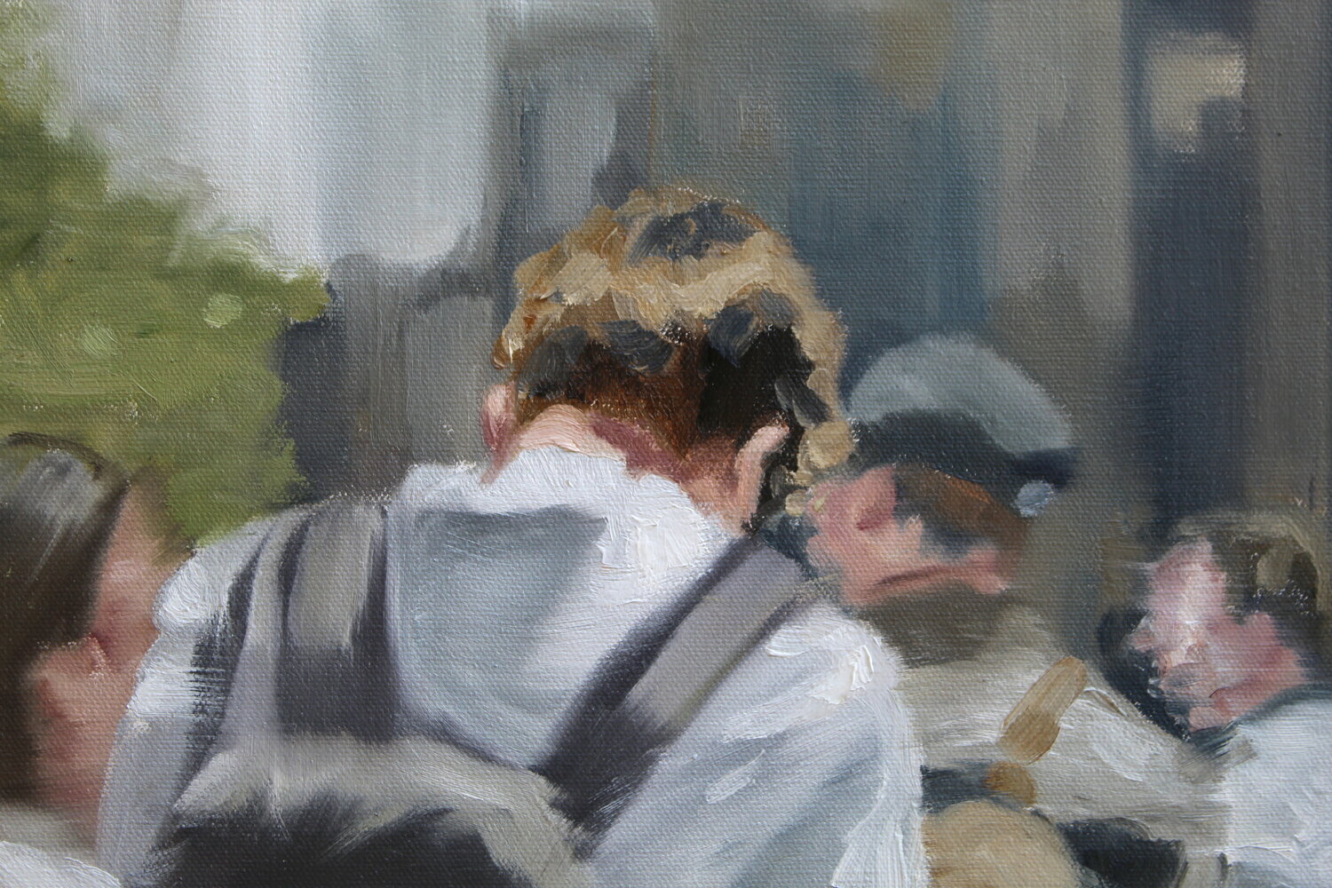 Looking Back by Debbie Pacheco (2021) : Painting Oil on Canvas - Singulart