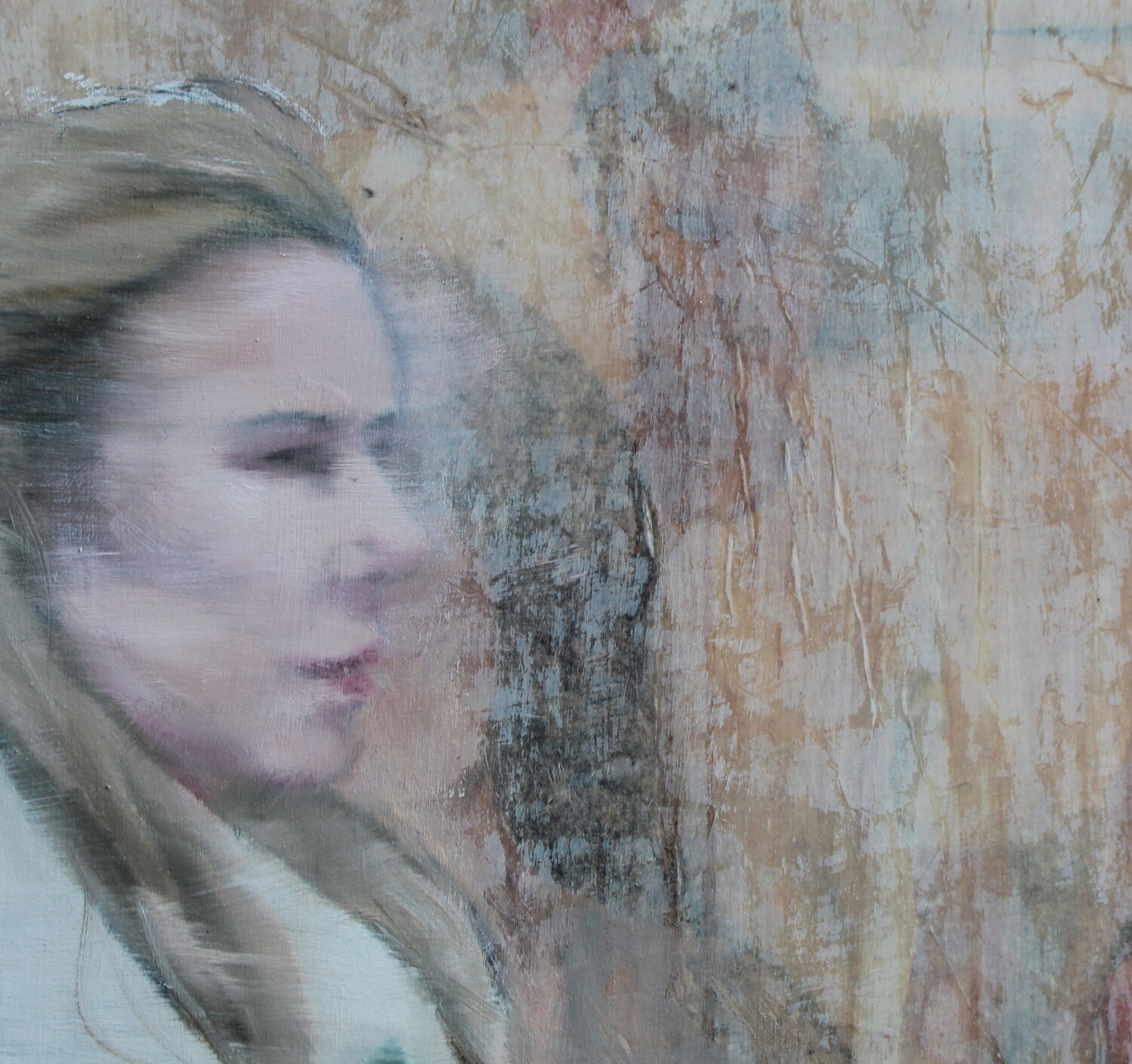 Alone Together by Debbie Pacheco (2022) : Painting Oil, Wax on Wood ...