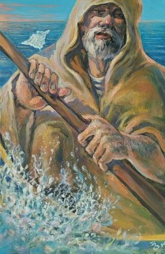 Letter to Boatman de Giorgi Rurua (2025): Pintura Acrílico en Lienzo ...