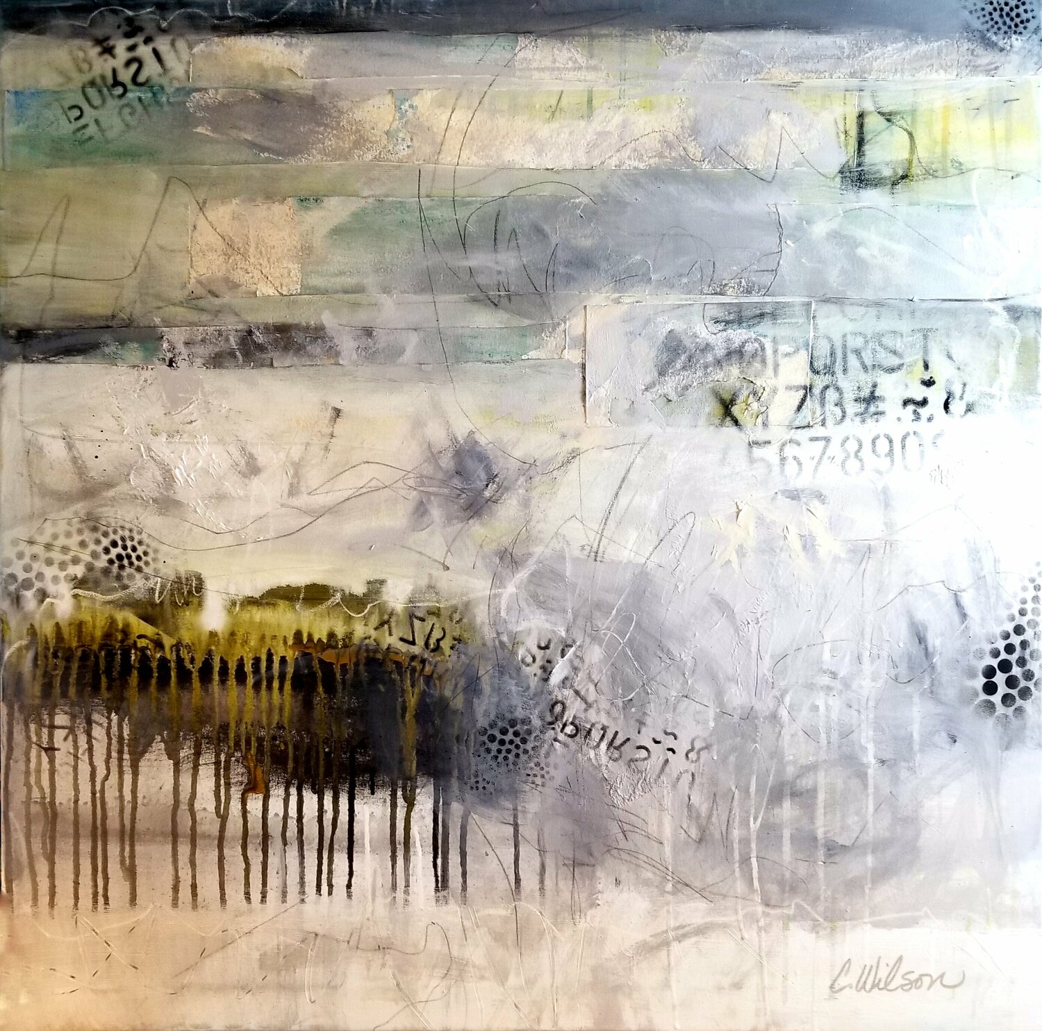 Shipwreck by Cheryl Wilson (2021) : Painting Acrylic, Collage on Canvas ...