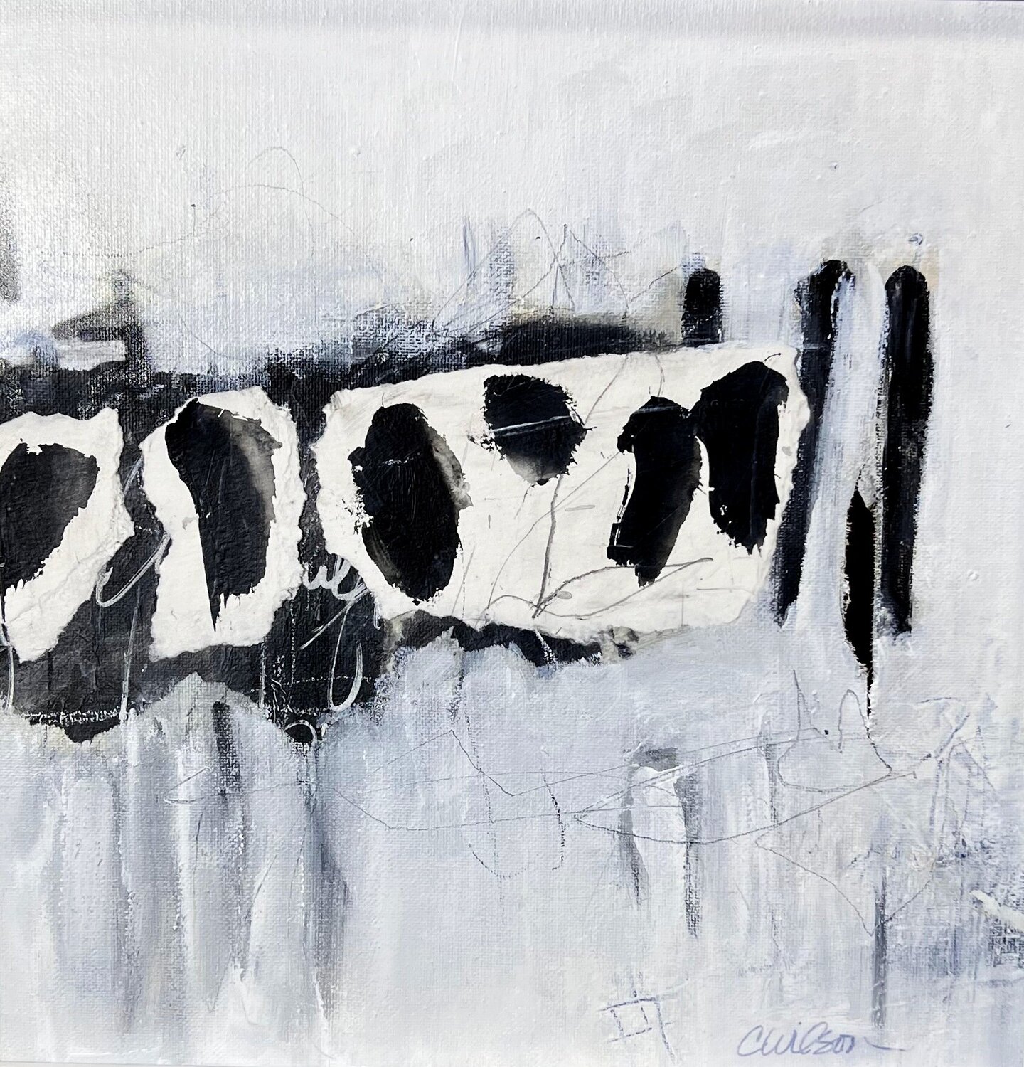 Torn Emotions by Cheryl Wilson (2022) : Painting Acrylic, Pencil on ...