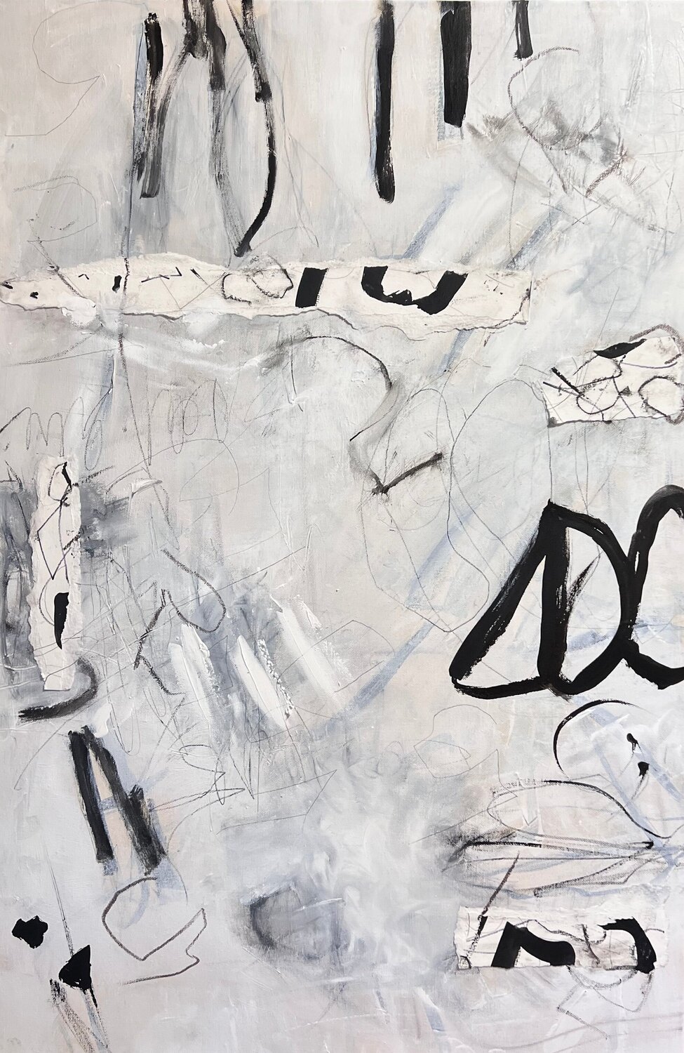 Geometric Journey by Cheryl Wilson (2022) : Painting Acrylic, Pencil on ...