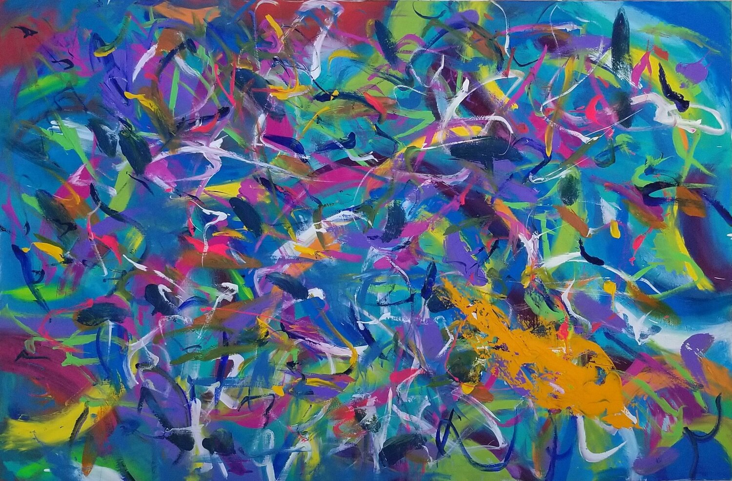 Inside Her Head by Cheryl Wilson (2020) : Painting Acrylic on Canvas ...