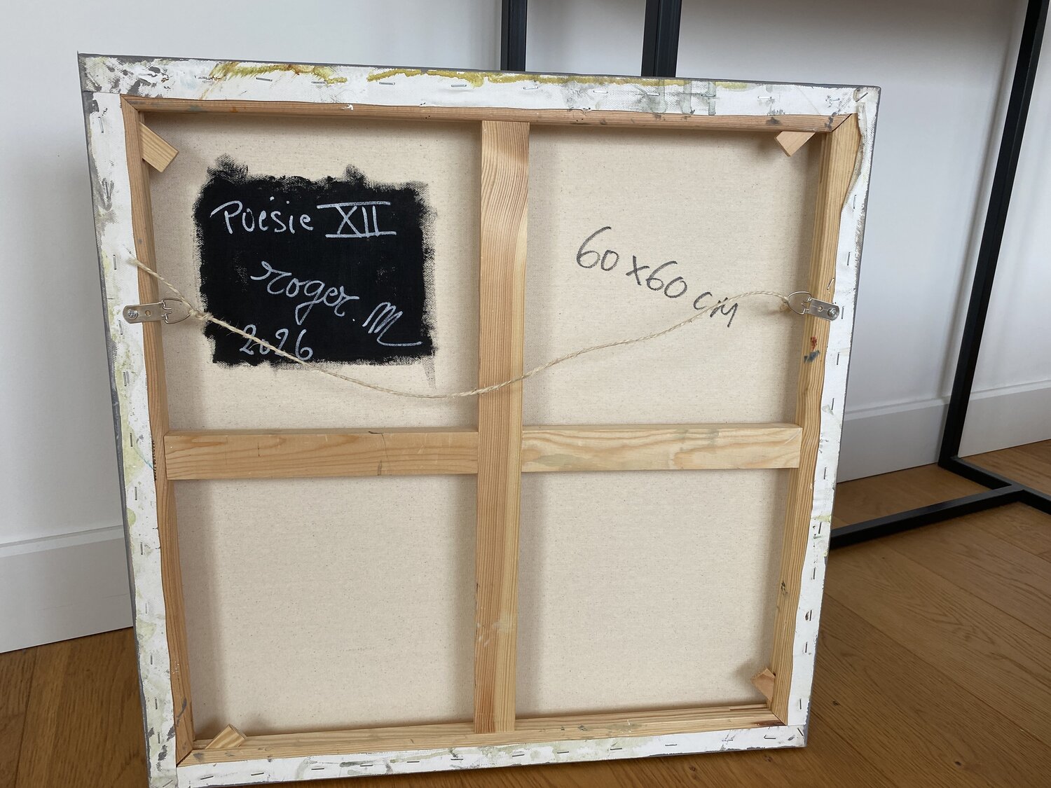 Poésie XII by RogerM (2026) : Painting Acrylic, Marble powder on Canvas ...