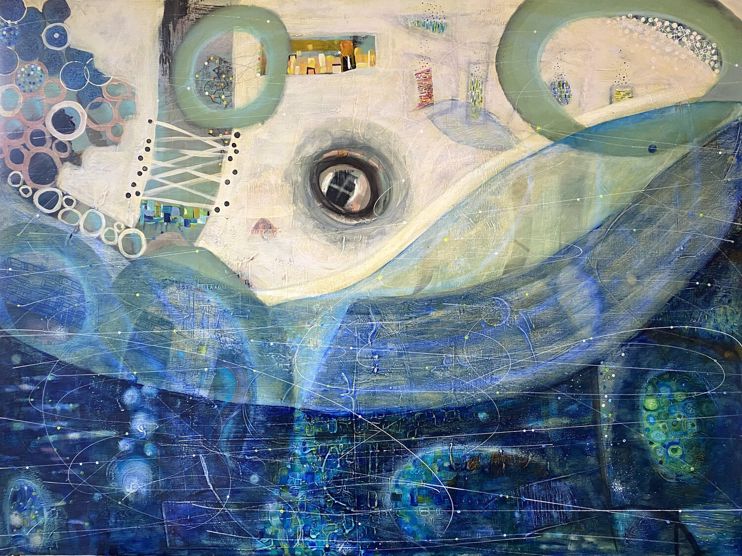 The Whale Who Watched Me de Susan Wasinger (2024) : Peinture Acrylique ...