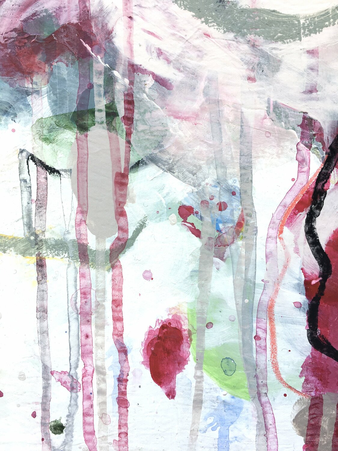 Alpine Roses by Angelika Millmaker (2020) : Painting Acrylic ...