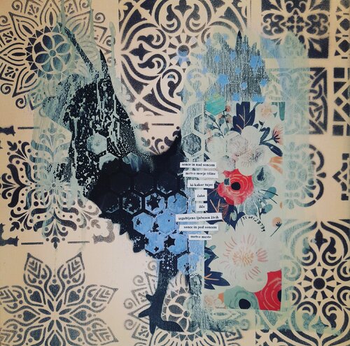 Rooster - City by Anze Gallus Petelin (2022) : Painting Acrylic ...