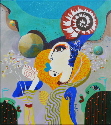 Suspended images in Alam al-mithal by Angela Szabo (2024) : Painting ...