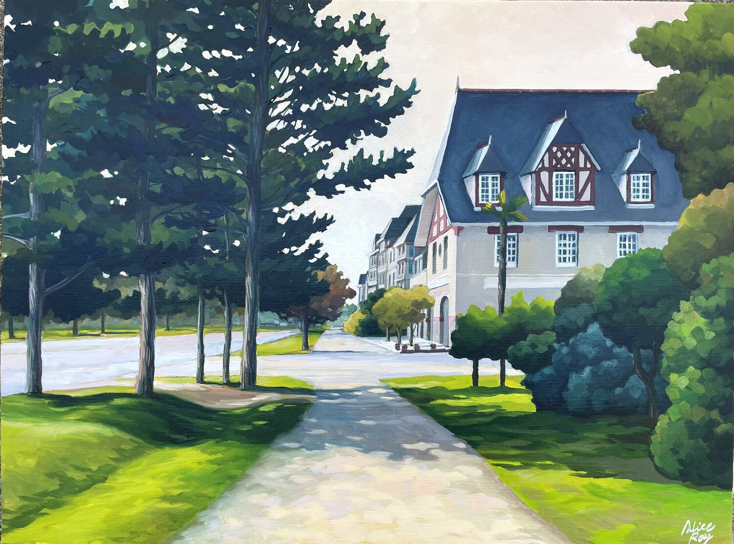 L’Hotel de Diane by Alice Roy (2024) : Painting Acrylic on Canvas ...