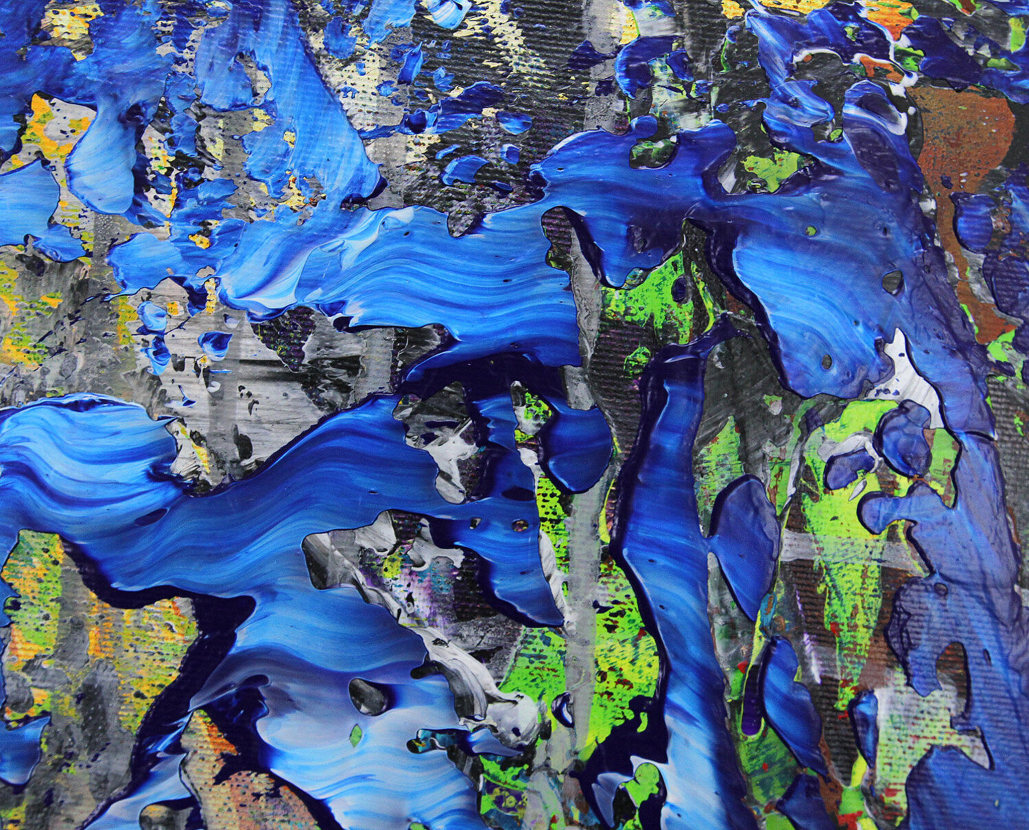 Über den Wolken I von Andreas Garbe (2022): Malerei Acryl auf Leinwand ...