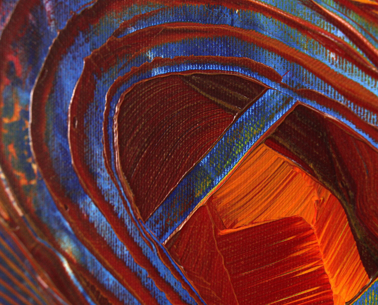 Zeitdehnung I von Andreas Garbe (2023): Malerei Acryl auf Leinwand ...