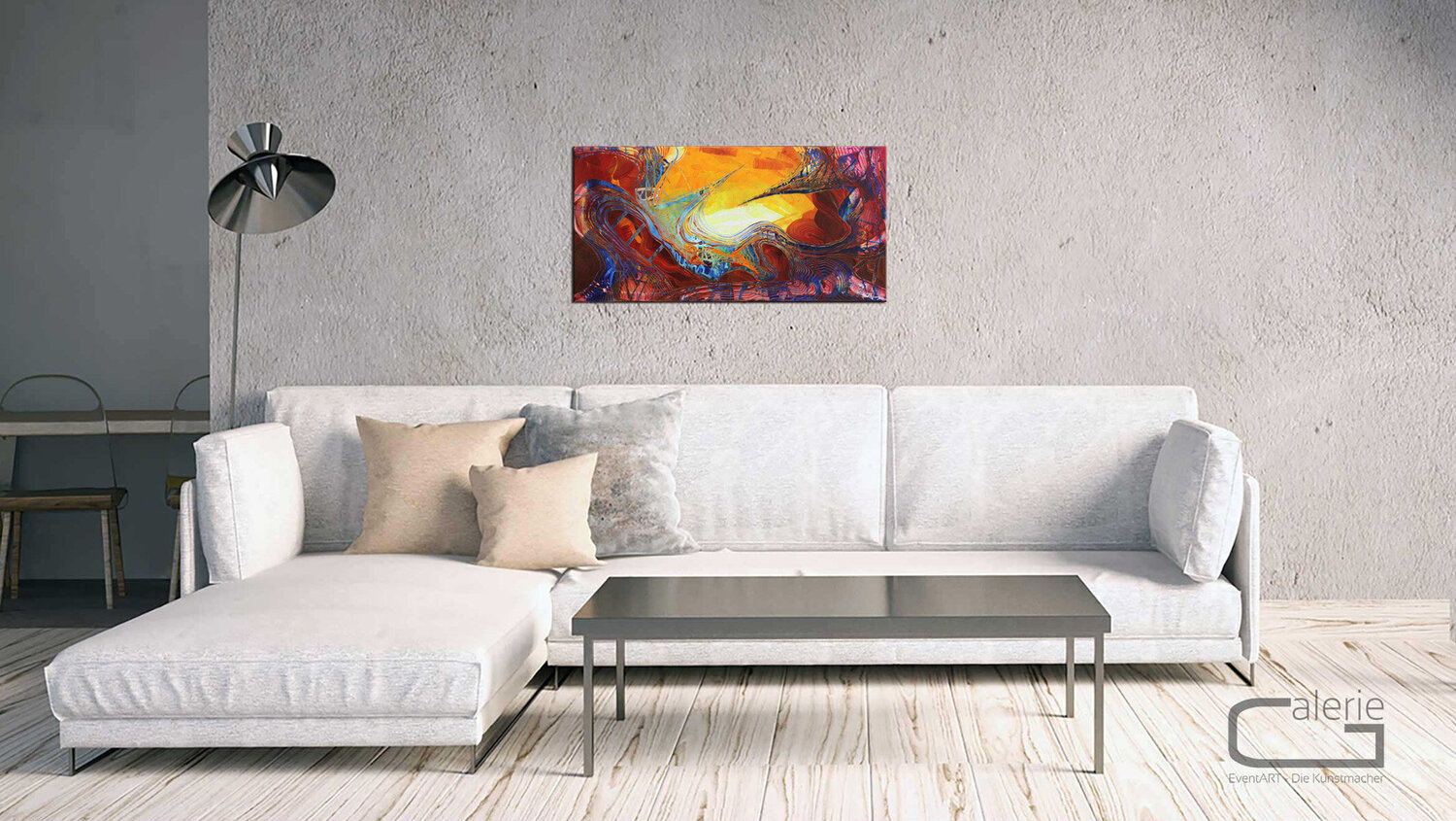 Zeitdehnung I von Andreas Garbe (2023): Malerei Acryl auf Leinwand ...