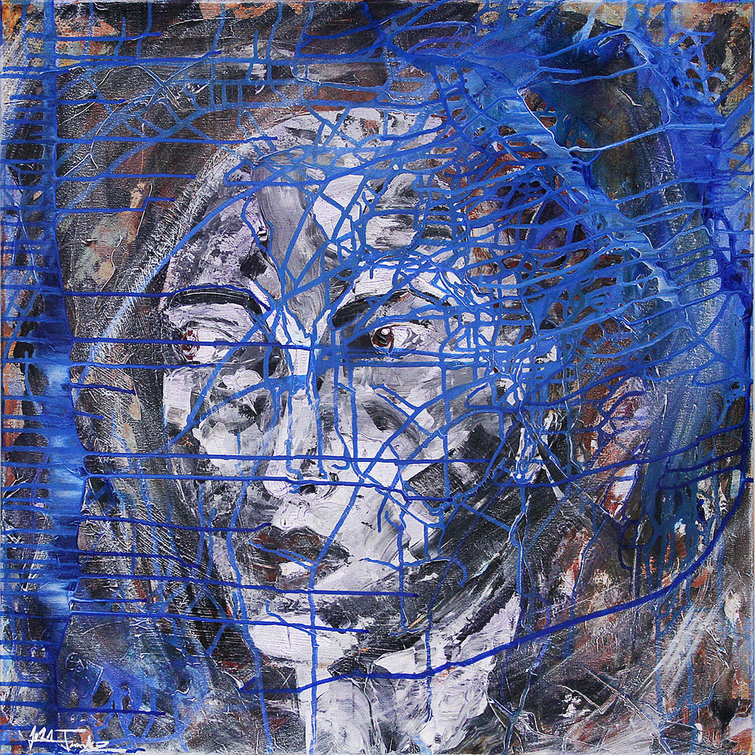 I'm real II de Andreas Garbe (2020) : Peinture Acrylique sur Toile ...