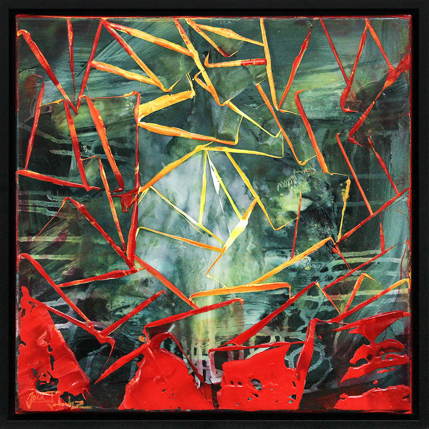 La Magia detrás del Fuego I by Andreas Garbe (2022) : Painting Acrylic ...