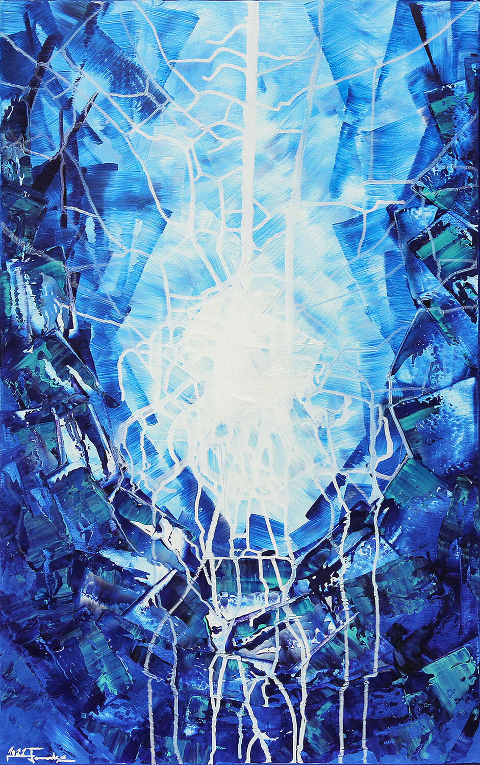 Northern Lights: Reflection IV von Andreas Garbe (2021): Malerei Acryl ...